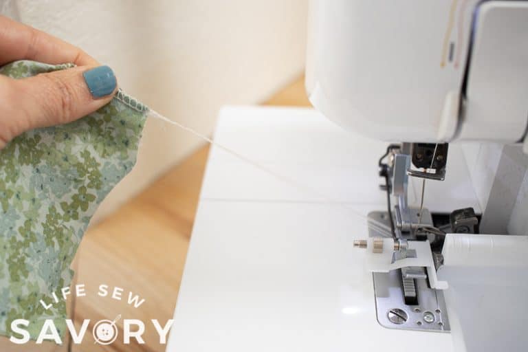 How to flatlock with a serger sewing machine - Life Sew Savory
