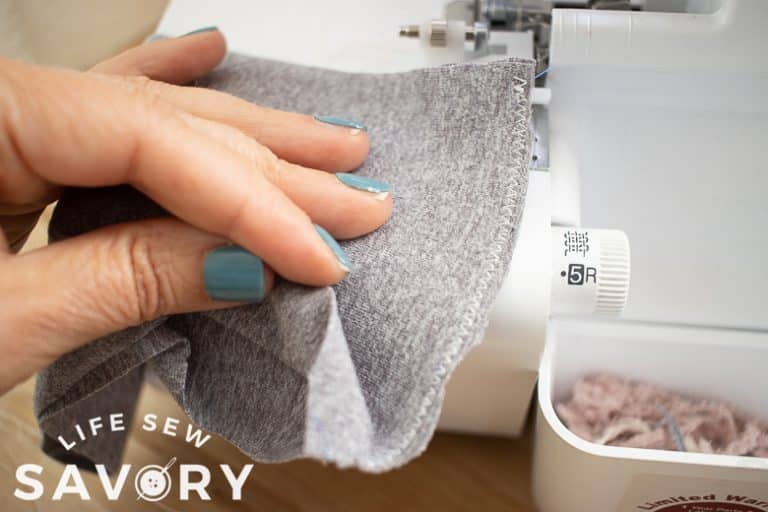 How to flatlock with a serger sewing machine - Life Sew Savory