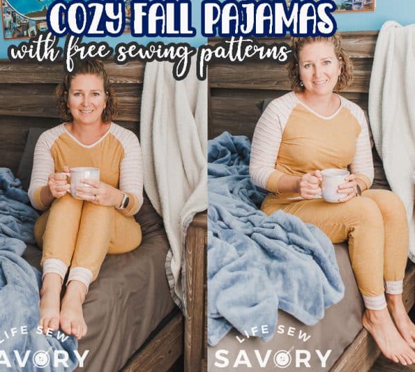 Summer pajama set free sewing pattern - Life Sew Savory