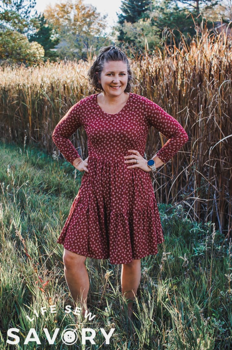 Fall dress sewing tutorial - Life Sew Savory