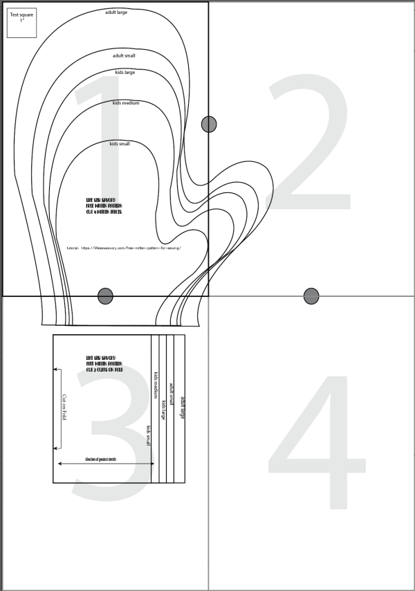 Free Mitten Pattern for Sewing - Life Sew Savory