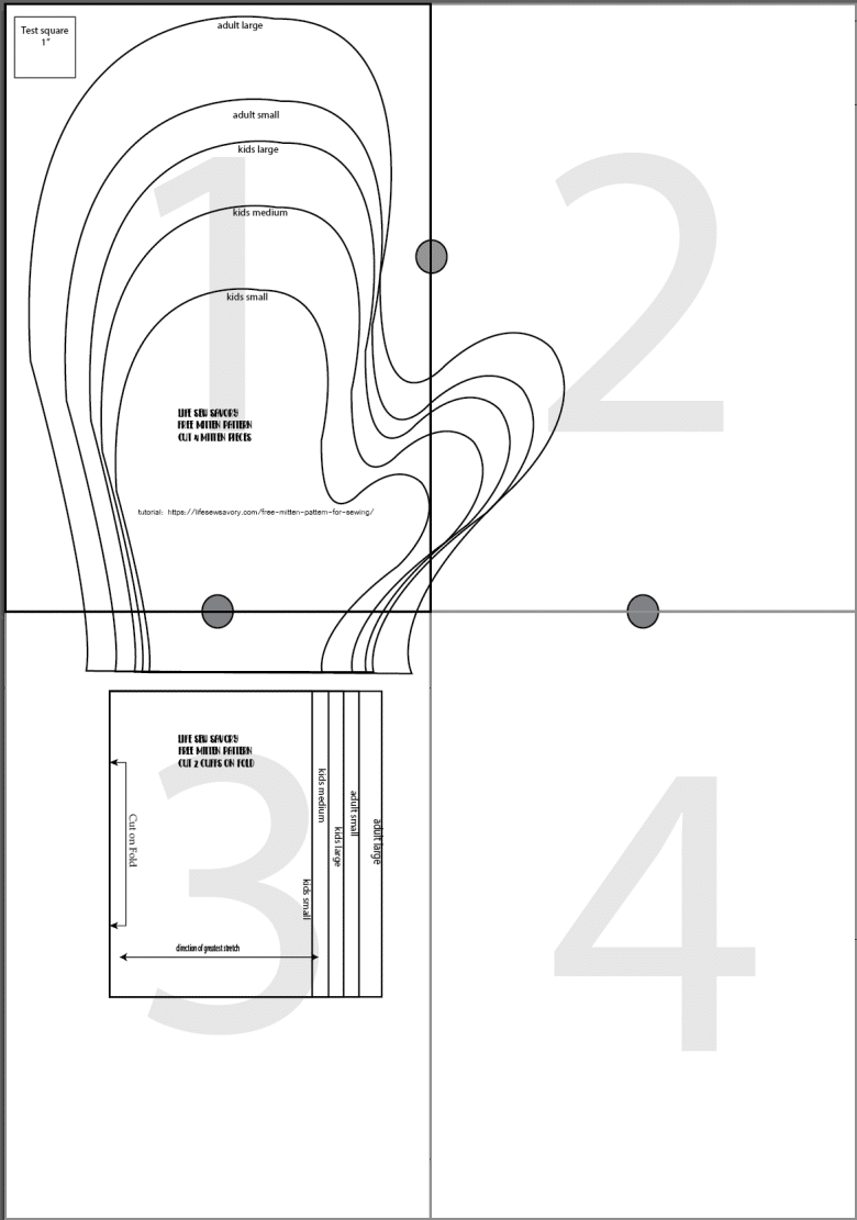 Free Mitten Pattern for Sewing - Life Sew Savory
