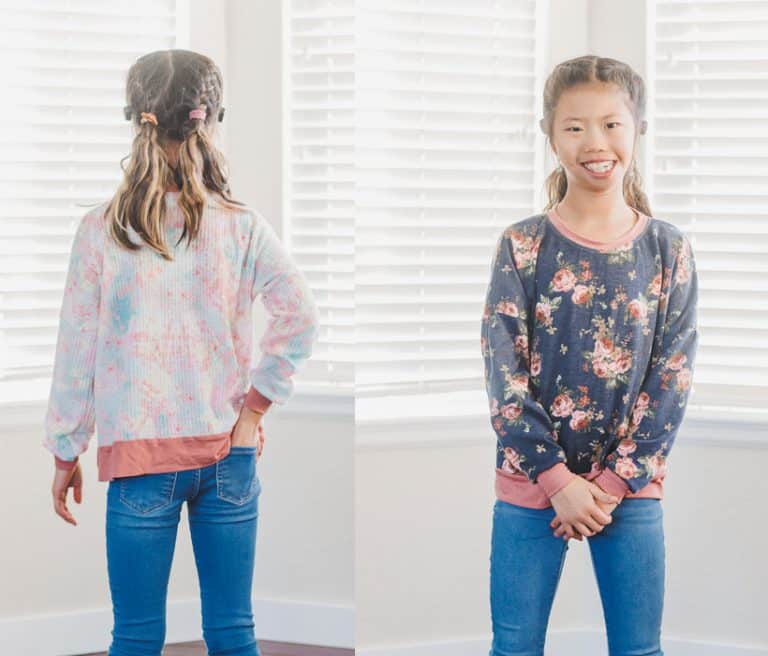 How to sew a sweatshirt - free pdf pattern - Life Sew Savory