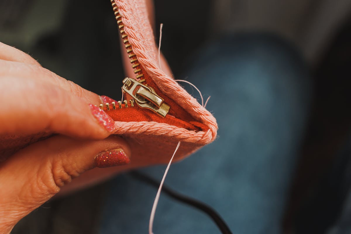 Rope Zipper pouch tutorial - Life Sew Savory
