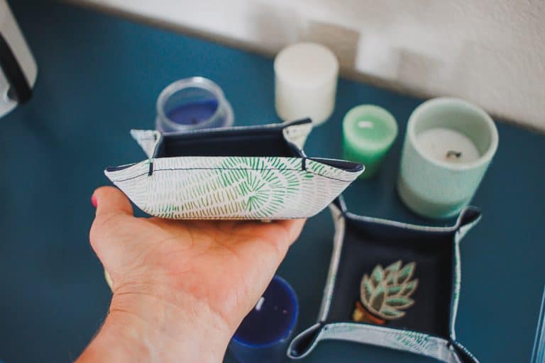 Pleather/Fabric Basket DIY tutorial - Life Sew Savory