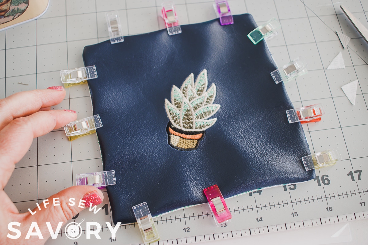 Pleather/Fabric Basket DIY tutorial - Life Sew Savory