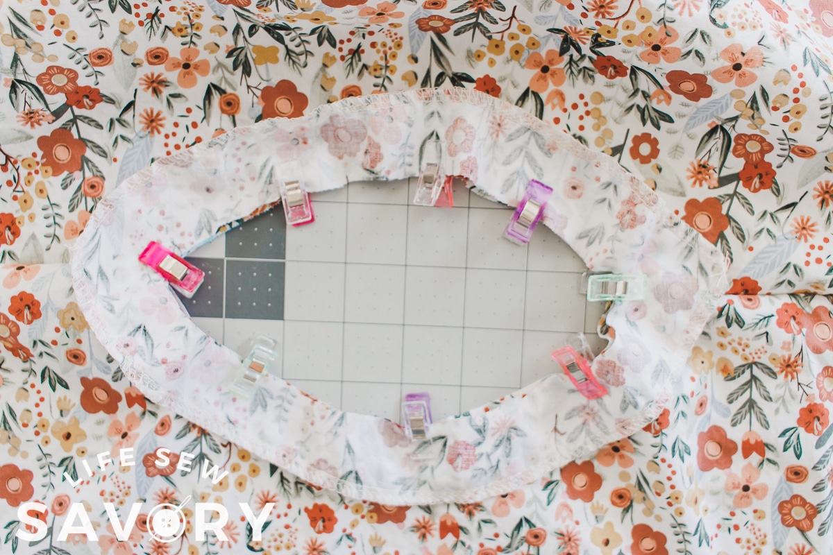 How to create a neck facing for sewing - Life Sew Savory