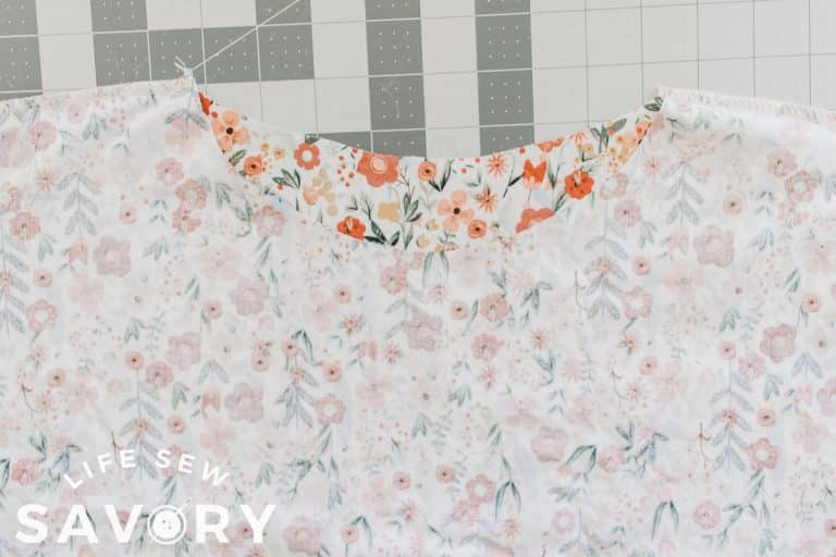 How to create a neck facing for sewing - Life Sew Savory