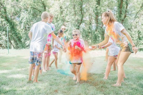 Fun Family Photo Idea - Color Powder - Life Sew Savory