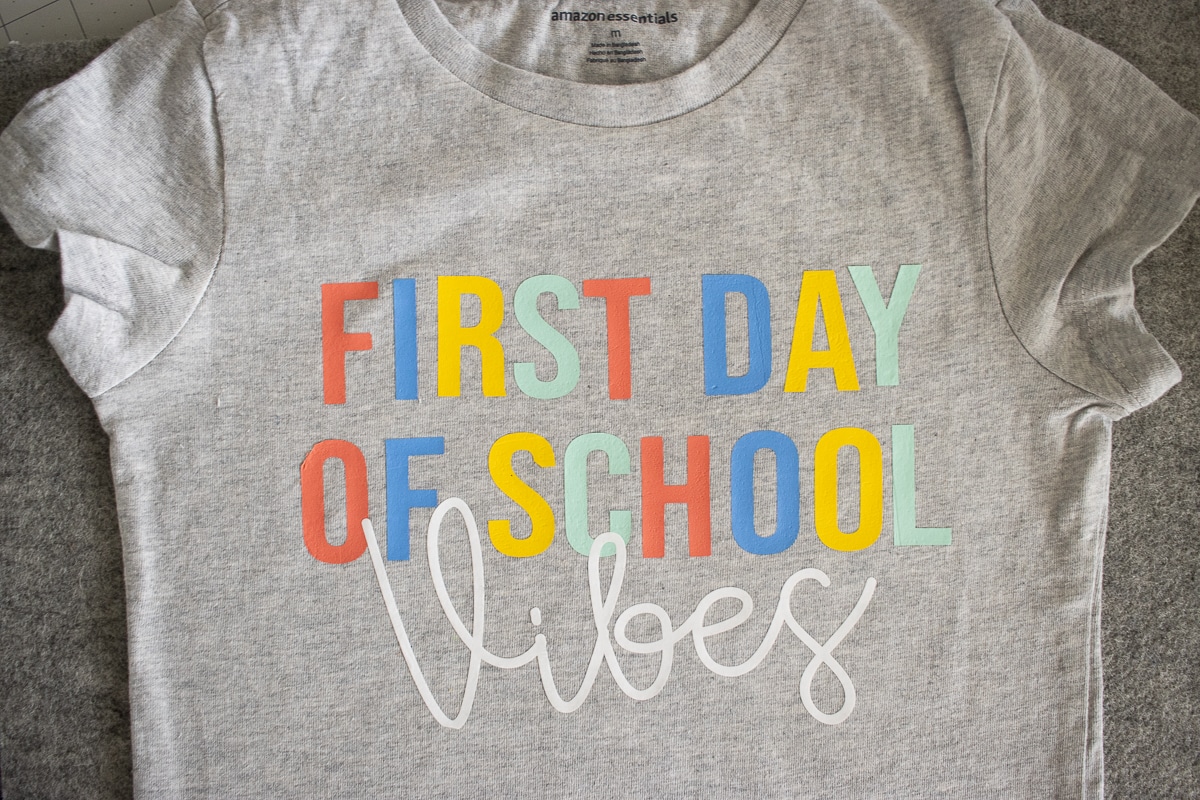 DIY first day of school shirt {free cut file} - Life Sew Savory