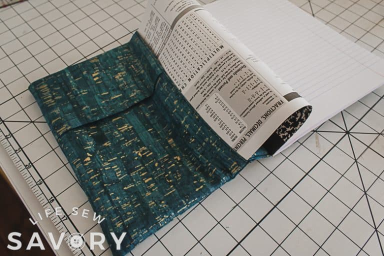 How to Sew a Notebook Cover - tutorial - Life Sew Savory