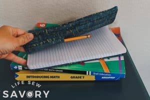 How to Sew a Notebook Cover - tutorial - Life Sew Savory