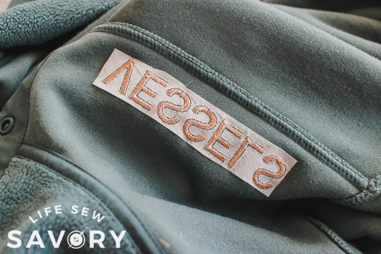 Tutorial: How to embroider on fleece - Life Sew Savory