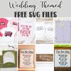 Wedding / marriage free svg files - Life Sew Savory