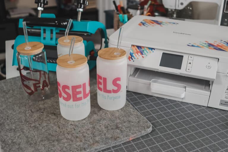 How to sublimate on glass cups - tutorial - Life Sew Savory