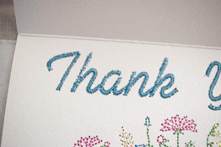 How to embroider on paper with your Embroidery Machine - Life Sew Savory