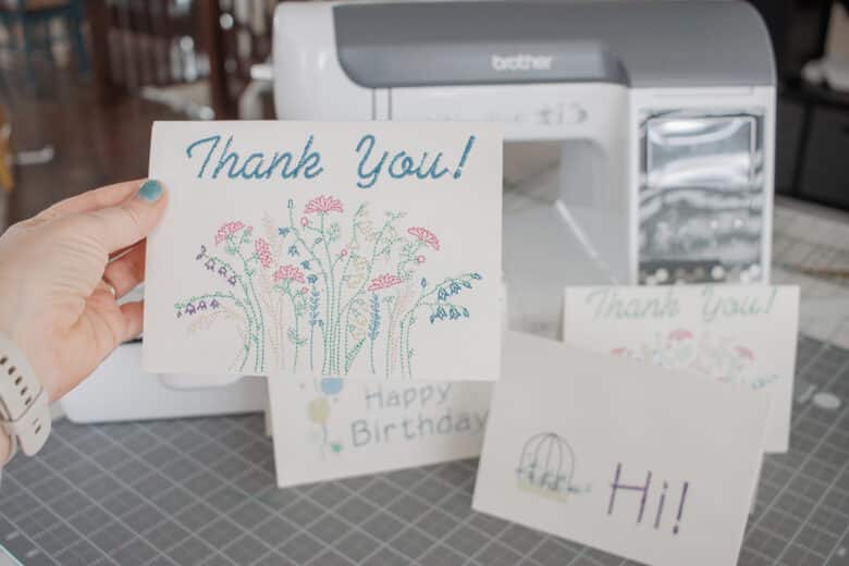 How to embroider on paper with your Embroidery Machine - Life Sew Savory