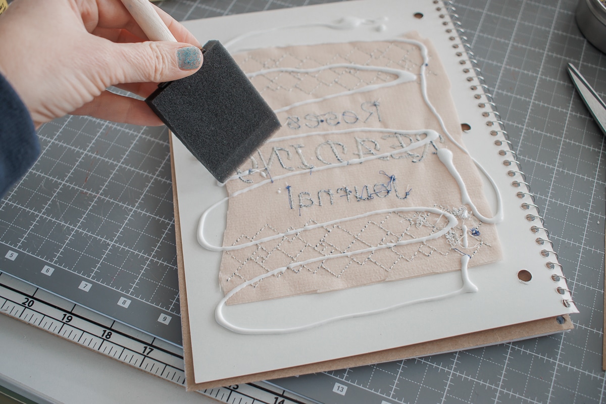 How to embroider on paper with your Embroidery Machine - Life Sew Savory