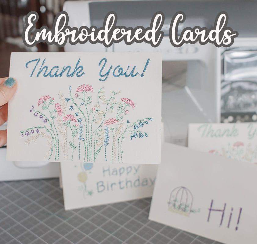 How to embroider on paper with your Embroidery Machine - Life Sew Savory