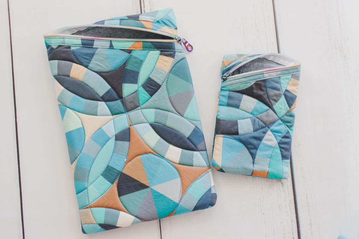 Diagonal Zipper pouch tutorial - Life Sew Savory