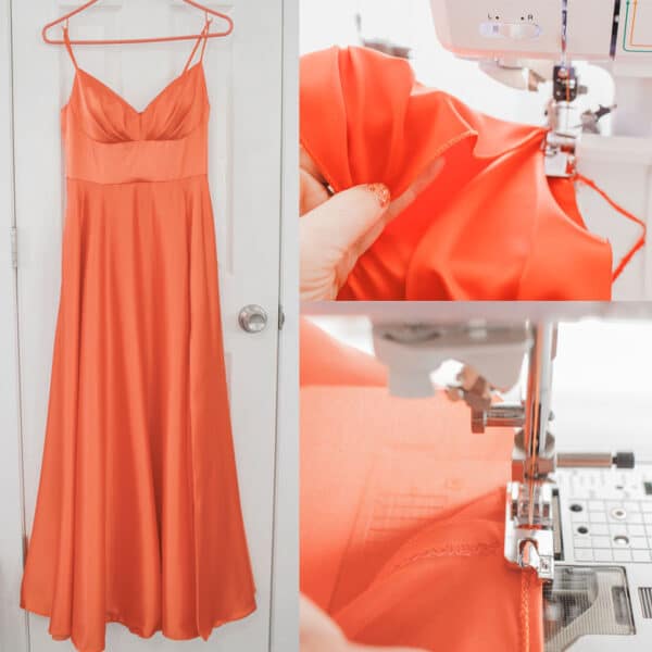 How to Hem a Prom Dress sewing tutorial - Life Sew Savory