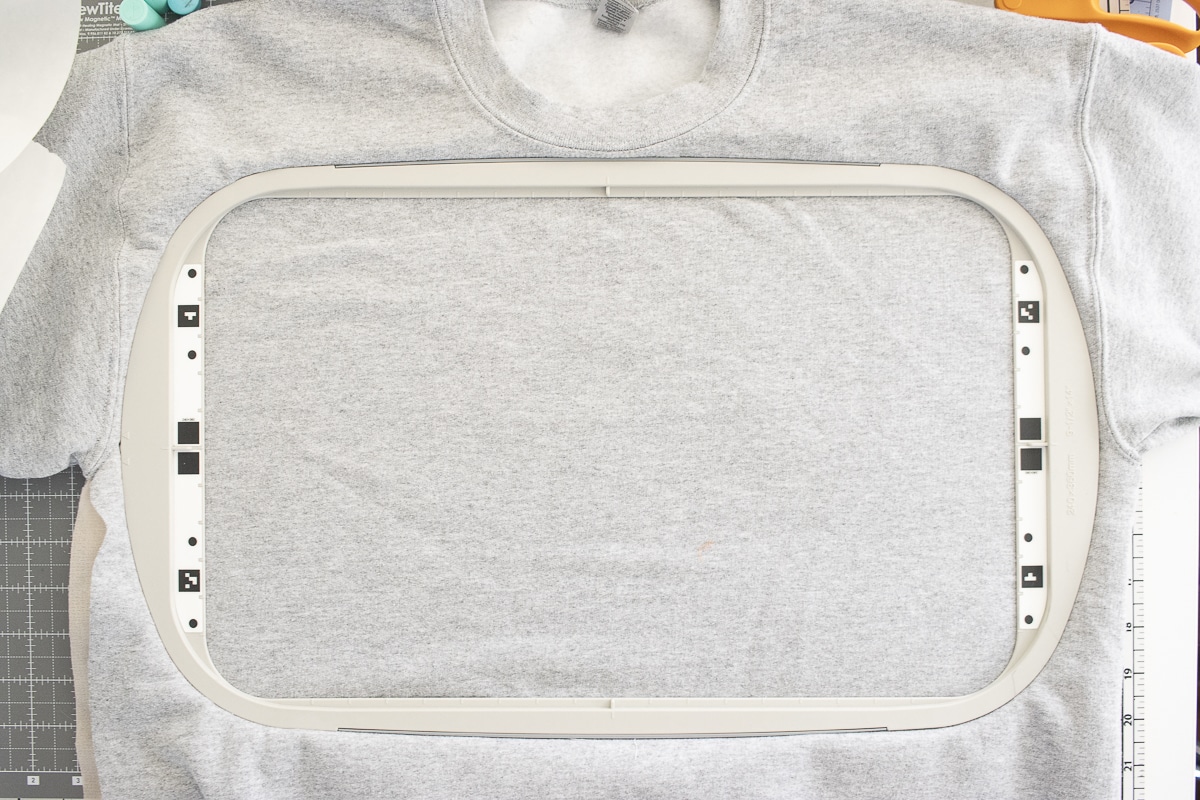 Sweatshirt embroidery on a single needle machine - Life Sew Savory