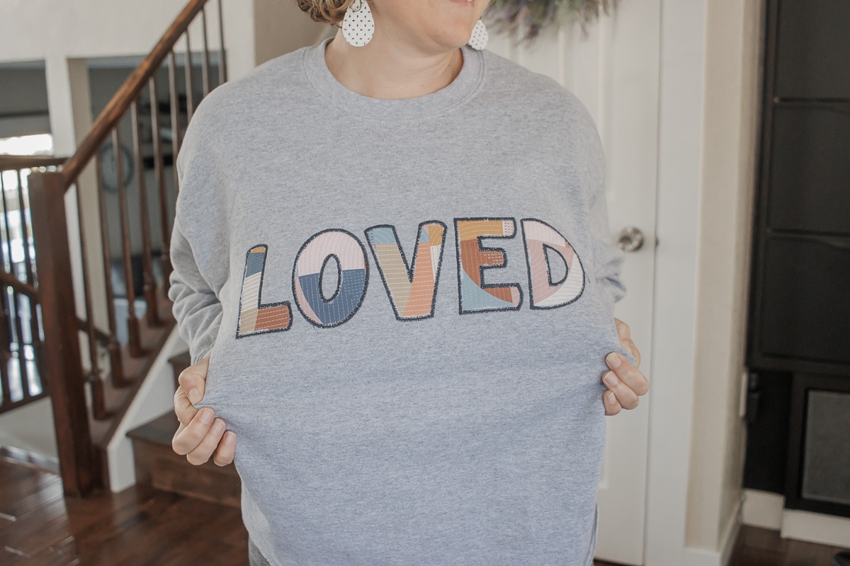 Reverse Applique Sweatshirt tutorial - Life Sew Savory