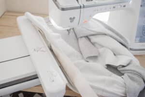 Sweatshirt embroidery on a single needle machine - Life Sew Savory