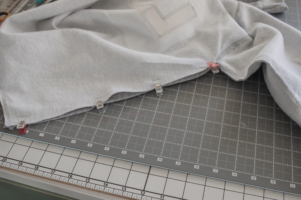 Sweatshirt embroidery on a single needle machine - Life Sew Savory