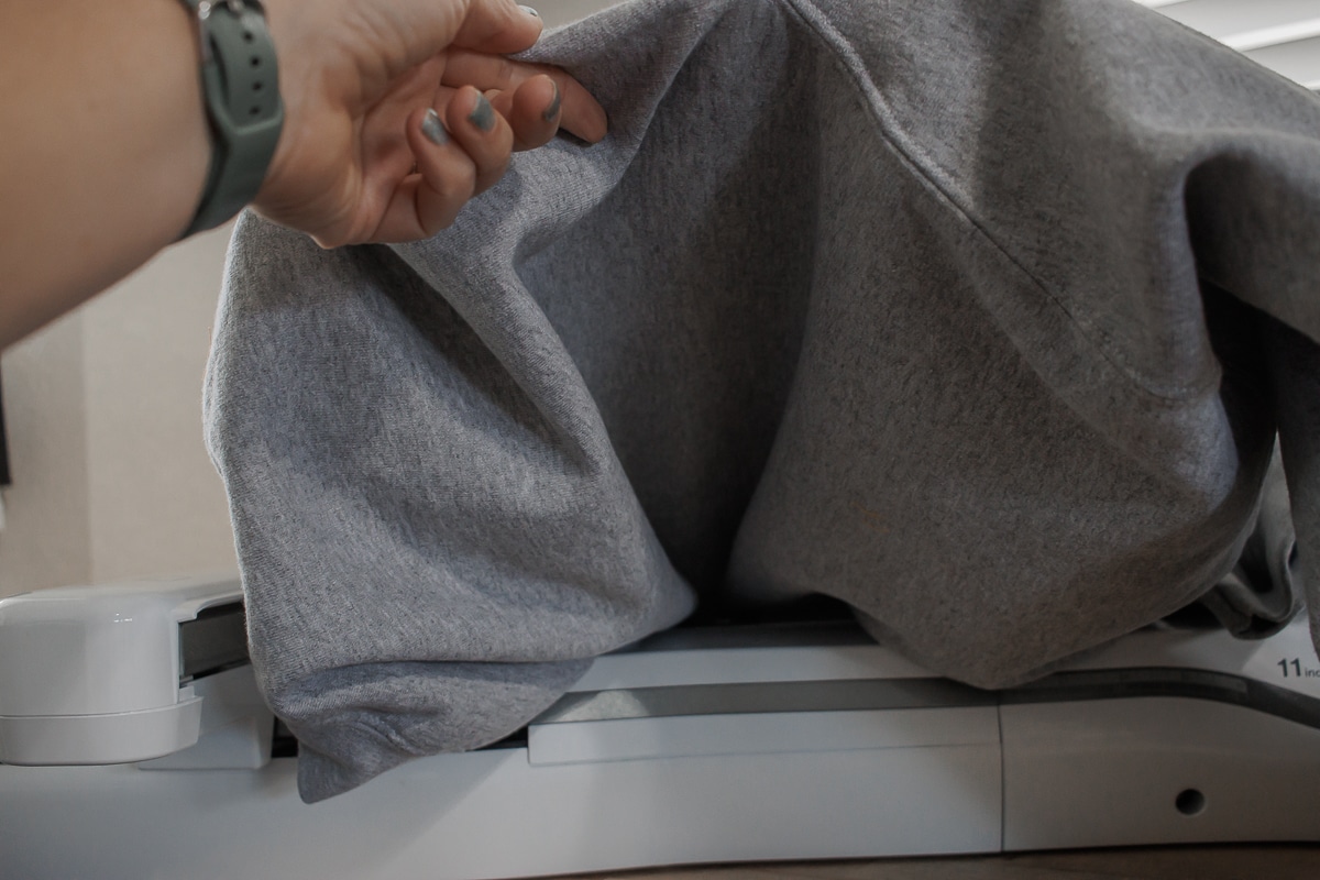 Sweatshirt embroidery on a single needle machine - Life Sew Savory
