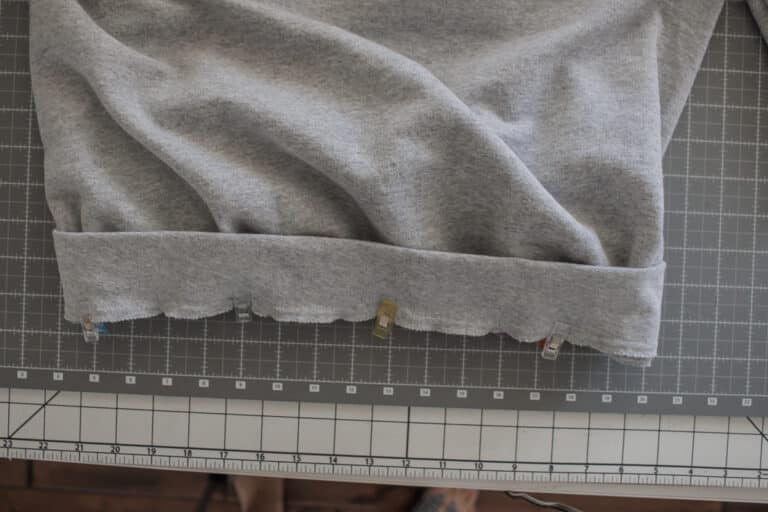 Sweatshirt embroidery on a single needle machine - Life Sew Savory