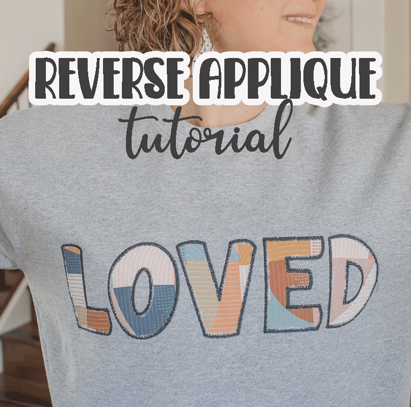Reverse Applique Sweatshirt tutorial - Life Sew Savory