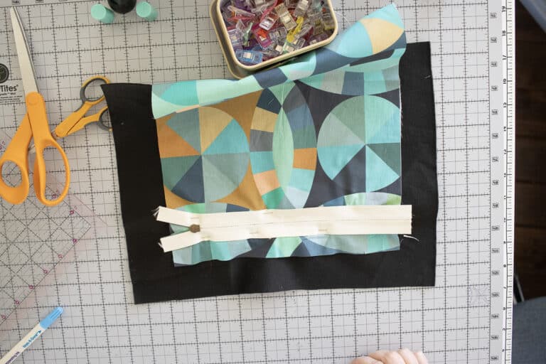 How to sew a zipper pocket - for bag making - Life Sew Savory