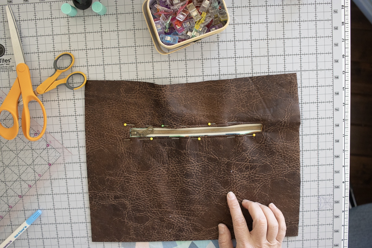 How to sew a zipper pocket - for bag making - Life Sew Savory