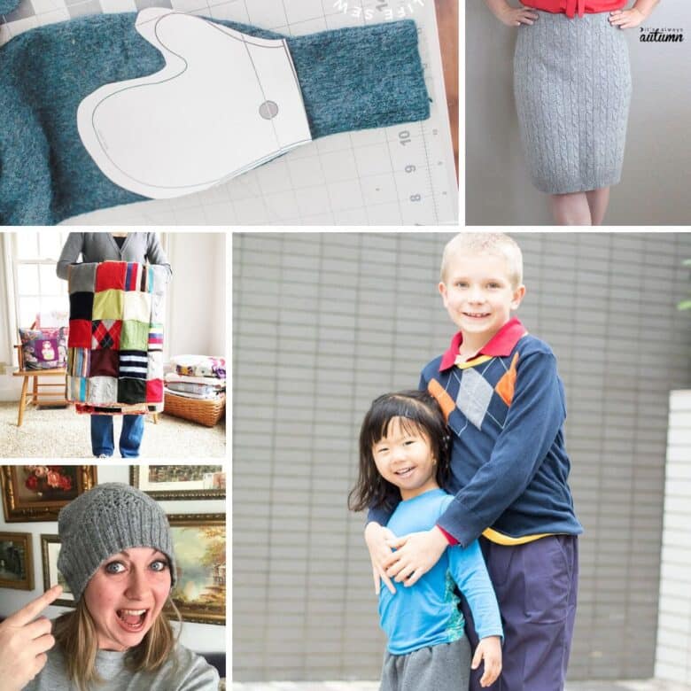 Ideas for upcycling sweaters - Life Sew Savory