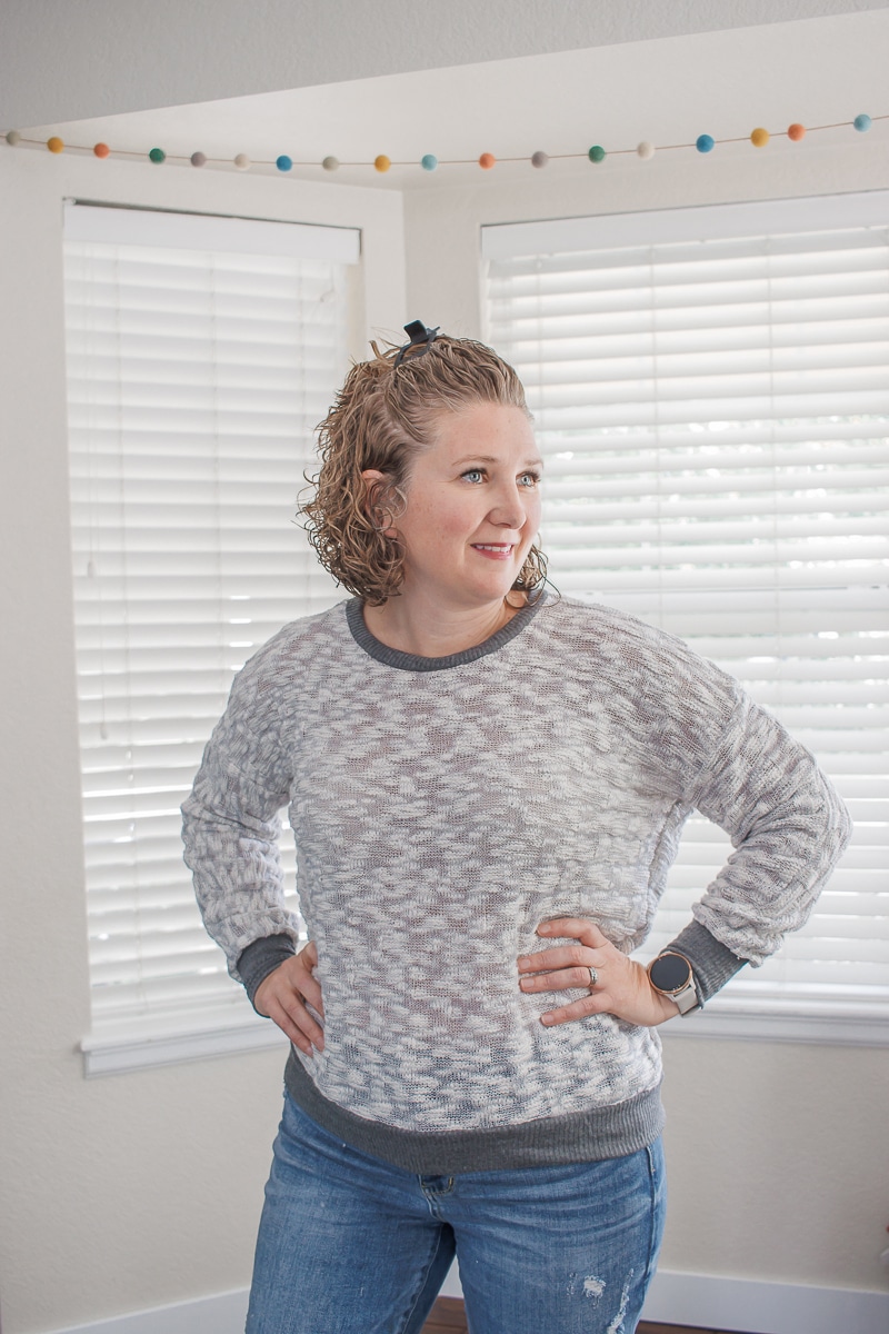 How to sew with sweater knit fabric - Life Sew Savory