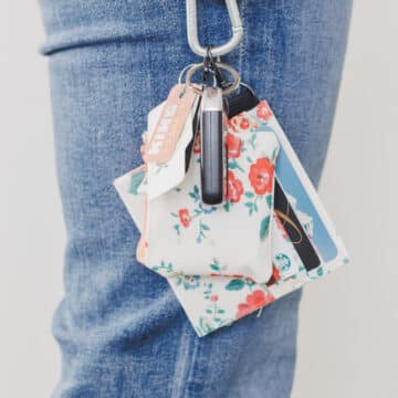 Key fob card wallet and small zip pouch - Life Sew Savory