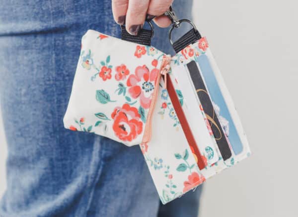 Keychain card wallet free sewing pattern - Life Sew Savory