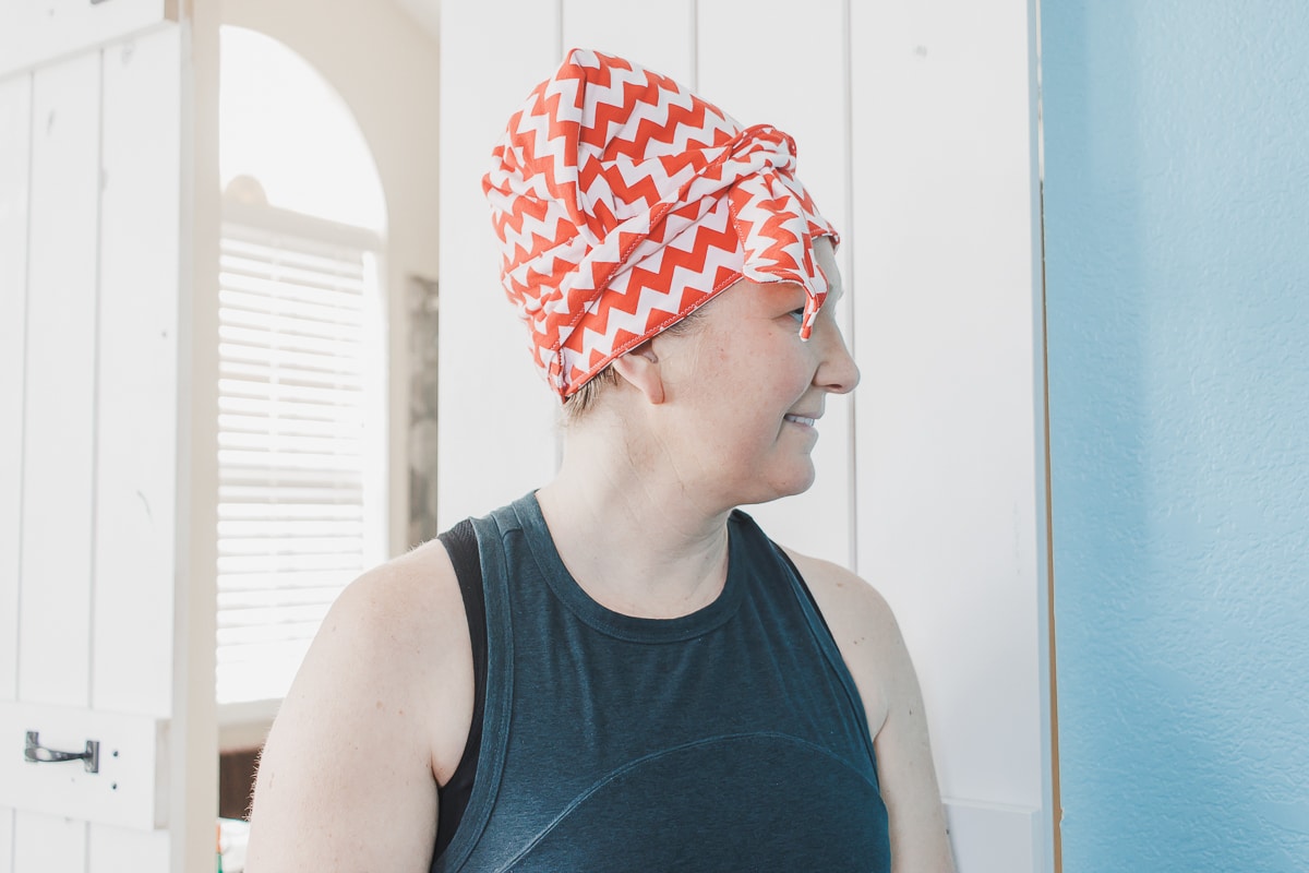 Curly Hair Plop Towel Sewing tutorial - Life Sew Savory