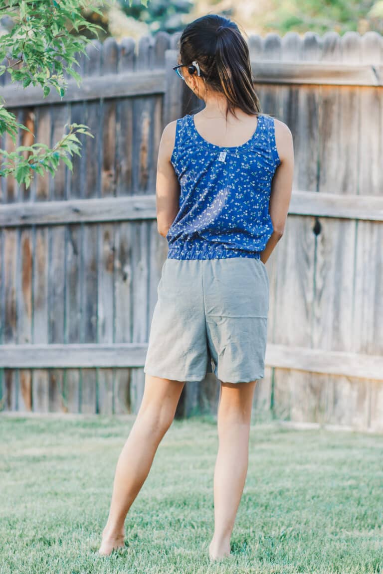 Tank Romper free pattern size 4-16Y - Life Sew Savory