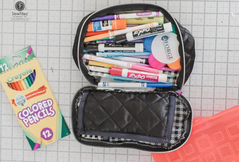 Zippered Pencil Pouch Free sewing pattern - Life Sew Savory