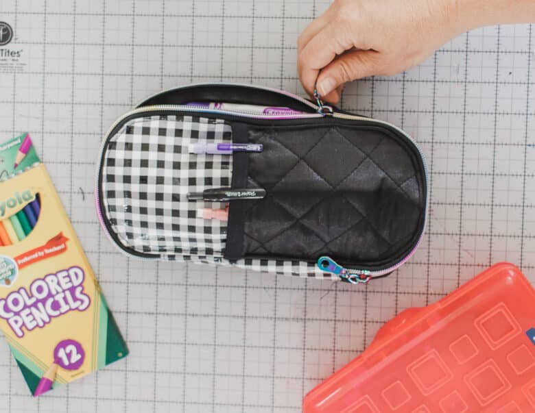 Zippered Pencil Pouch Free sewing pattern - Life Sew Savory