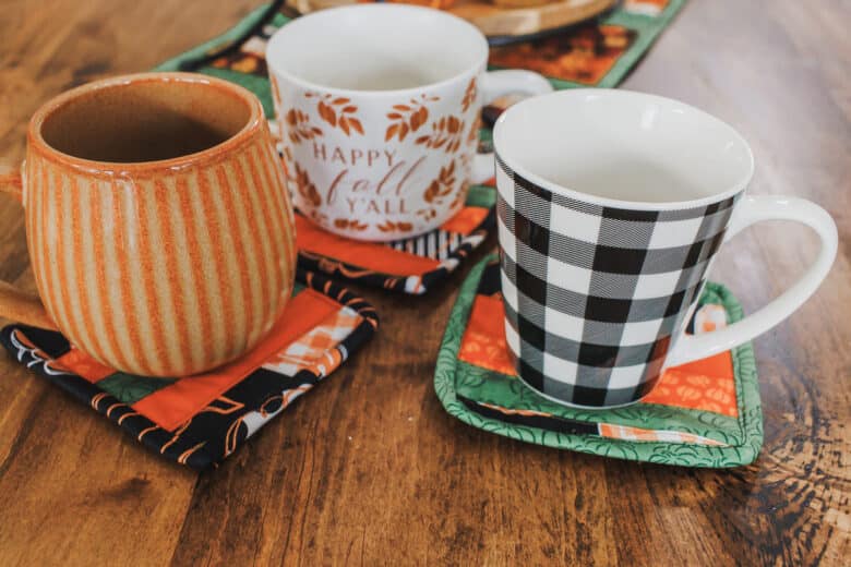 Fall mug rug sewing tutorial - Life Sew Savory