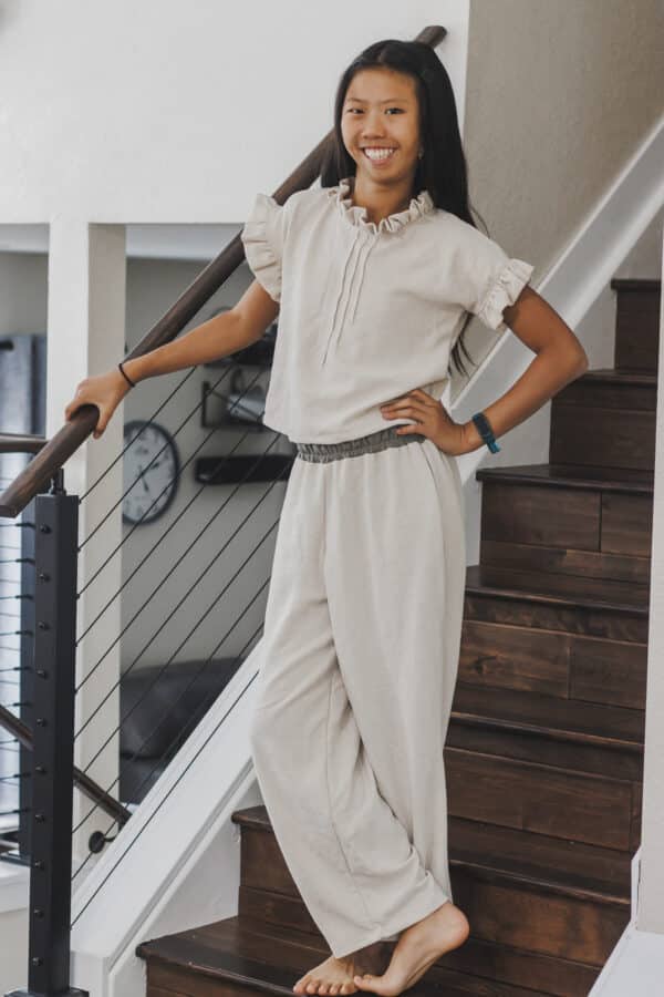 Linen summer set free patterns and tutorial - Life Sew Savory